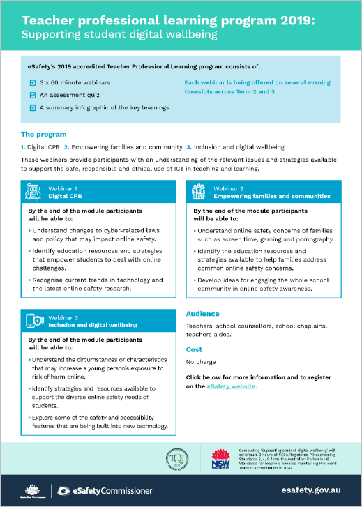 Professional learning program for teachers | eSafety Commissioner