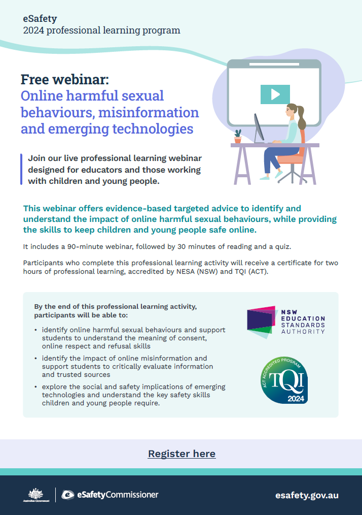 The eSafety schools' hub | eSafety Commissioner